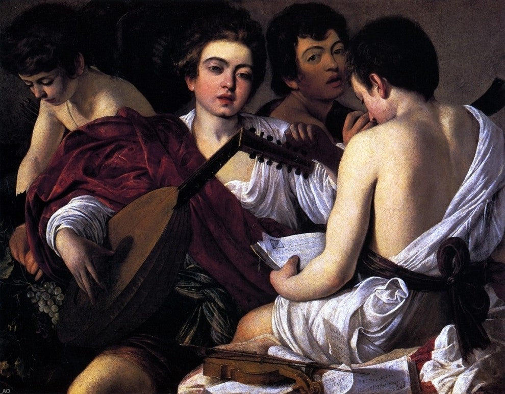 Caravaggio The Musicians Wall Decal