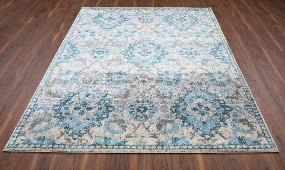 Addison Wellington Vintage Damask Area Rug