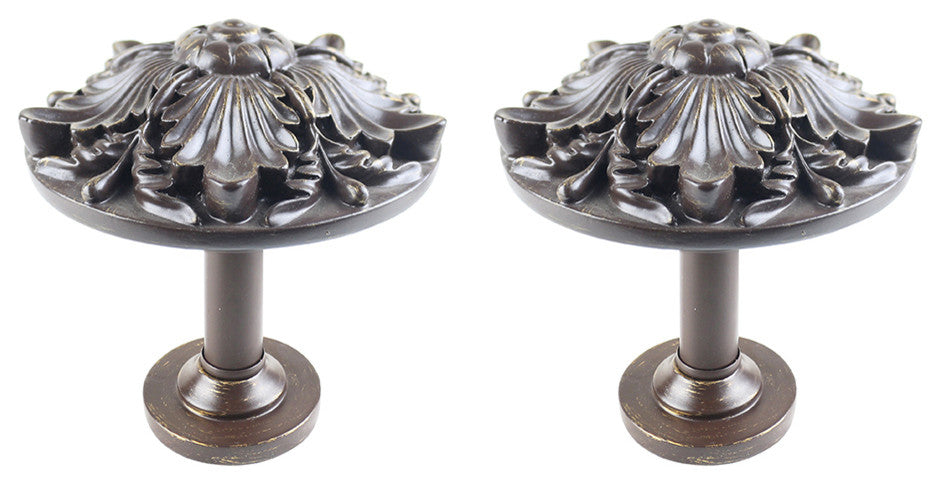 Urbanest Set of 2 Large Brittany Drapery Holdback Medallion, Bronze wi