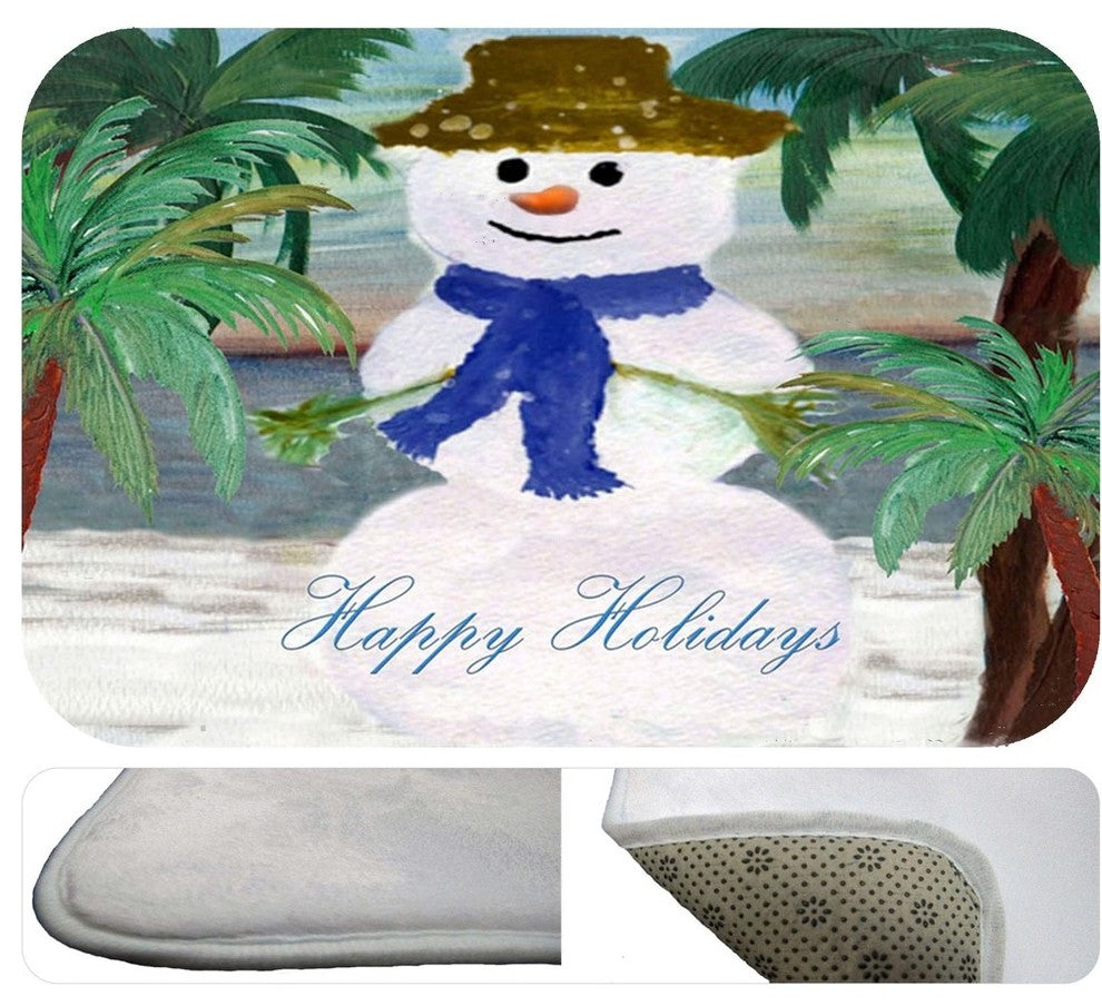 Holliday Snowman Bath Mat 30"x20"