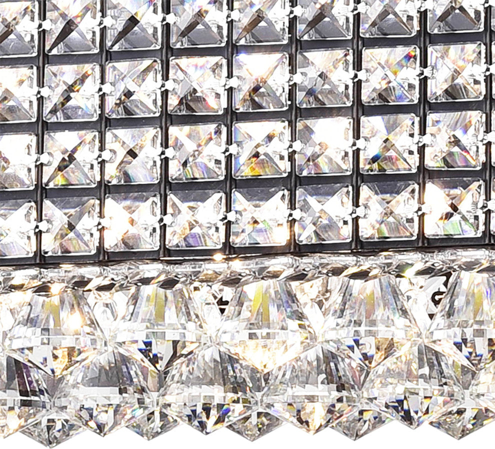 Echion 8-Light Black Flush Mount