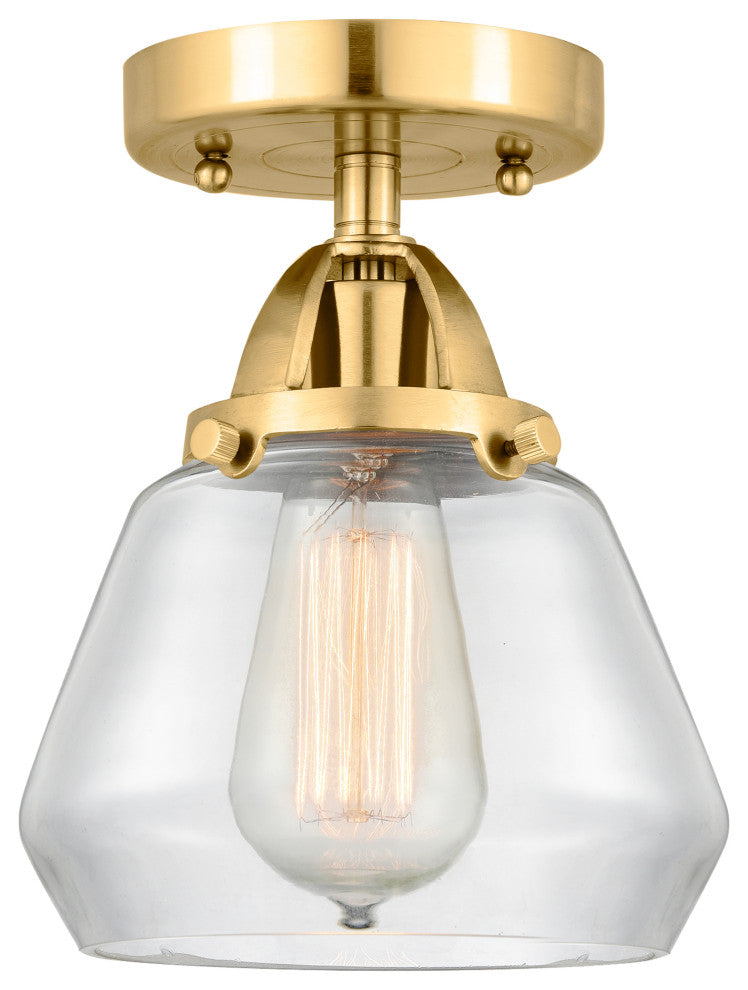 Innovations 288-1C-SG-G172-LED Fulton 1 Light Semi-Flush Mount, Satin