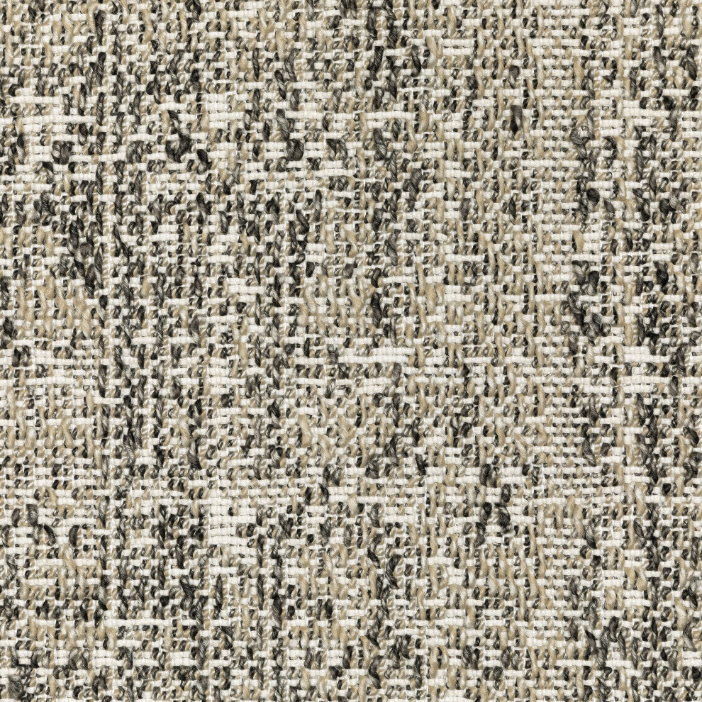 Genoa Faded Textures Beige/ Black Flatwoven Indoor-Outdoor Area Rug 6'