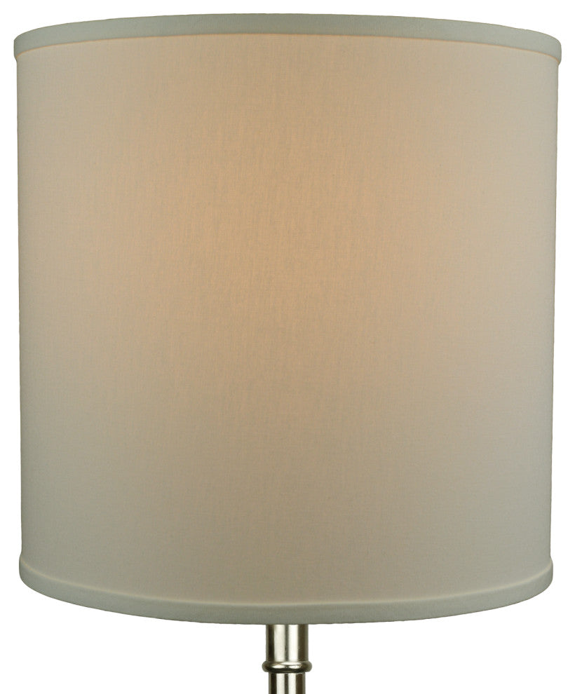 Fenchel Shades 14"x14"x14" Drum Lamp Shade, Linen Cream