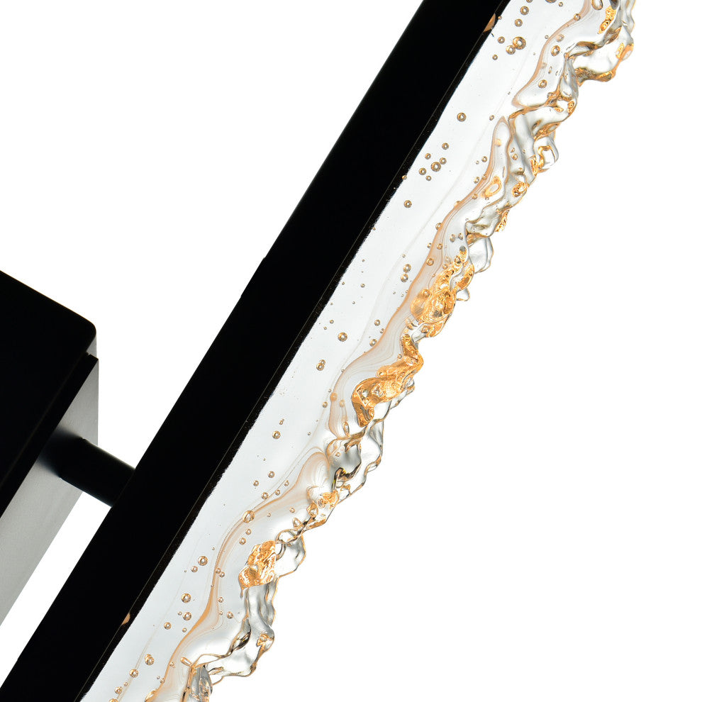 Stagger Integrated LED Black Wall Light