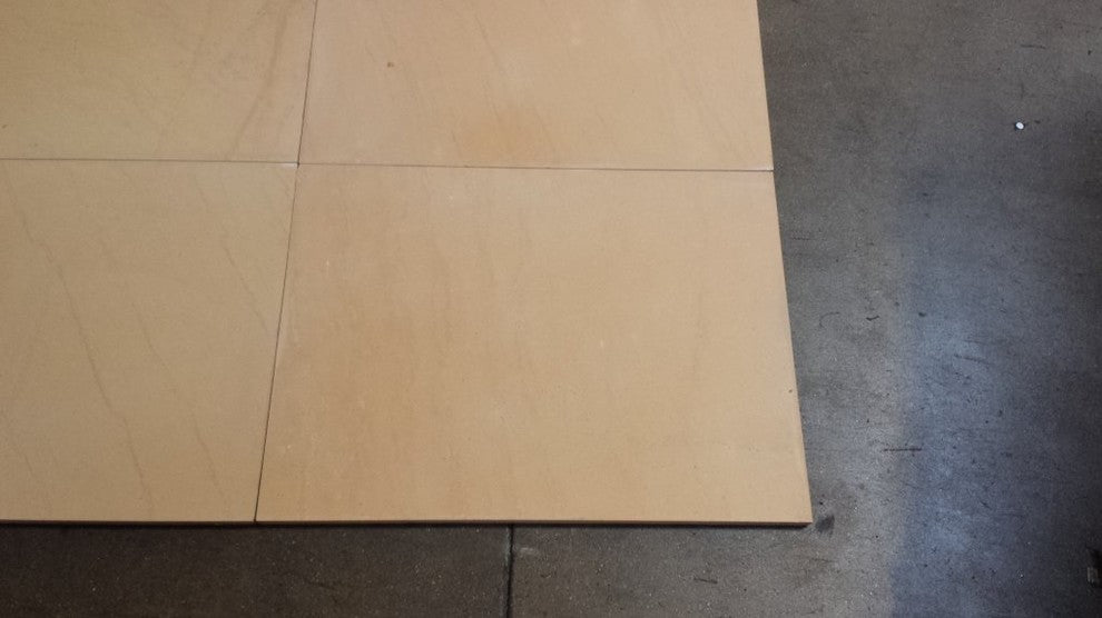 Kokomo Gold Sandstone Tiles, Honed Finish, 24"x24", Set of 20
