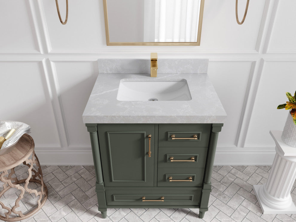 Take A Look About Pewter Green Bathroom Vanity