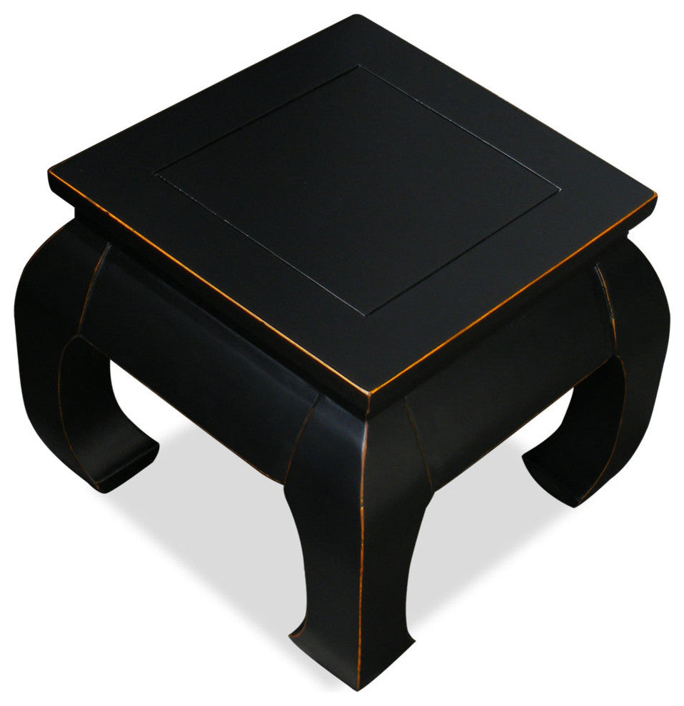 Chow Leg Square Table, Black