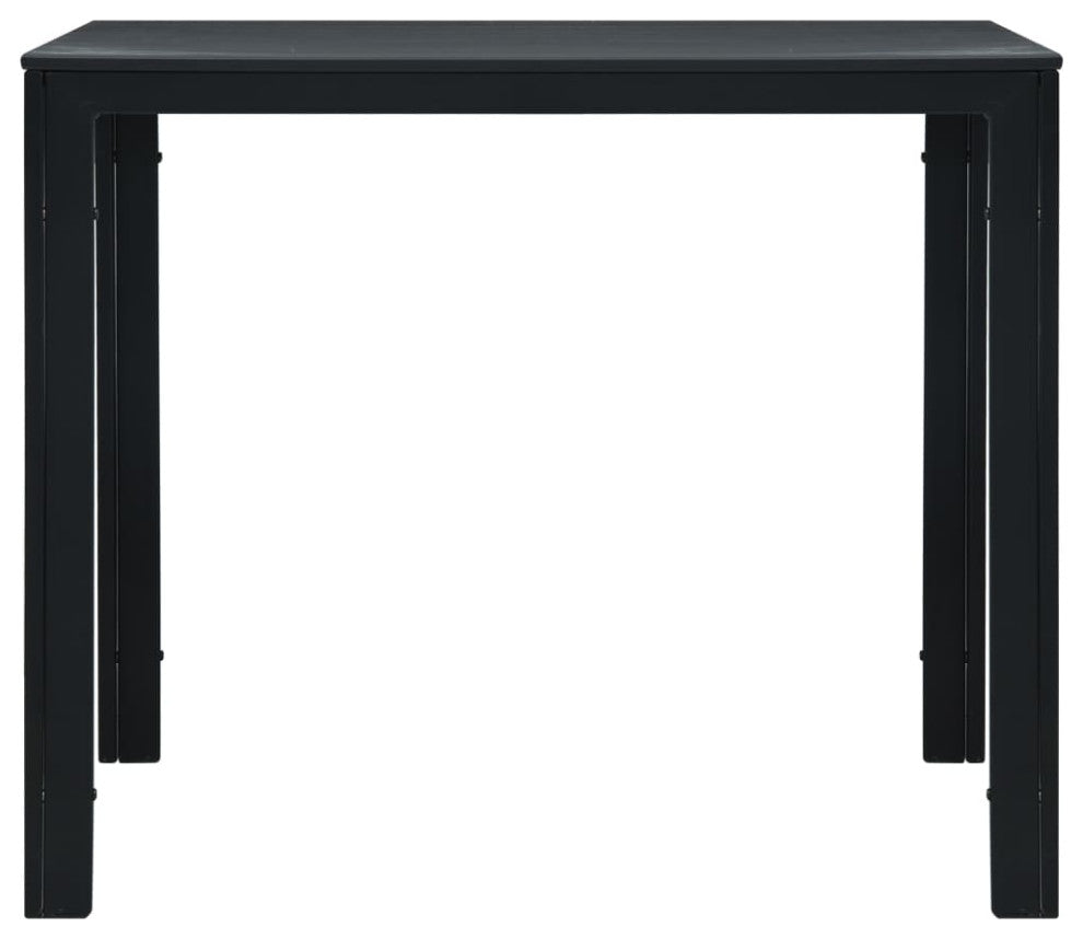 vidaXL Coffee Table Accent End Table Side Table with Wooden Look Black
