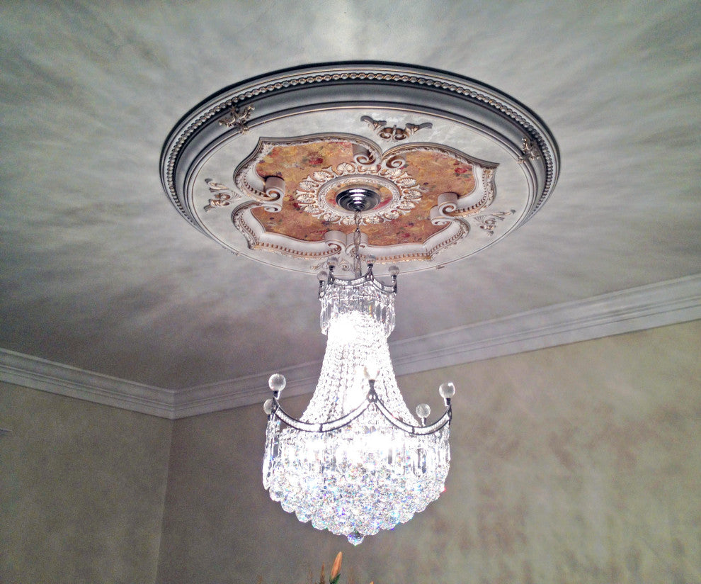 Artistry Lighting, Round 43" Antique White Ceiling Medallion (ART11-F1