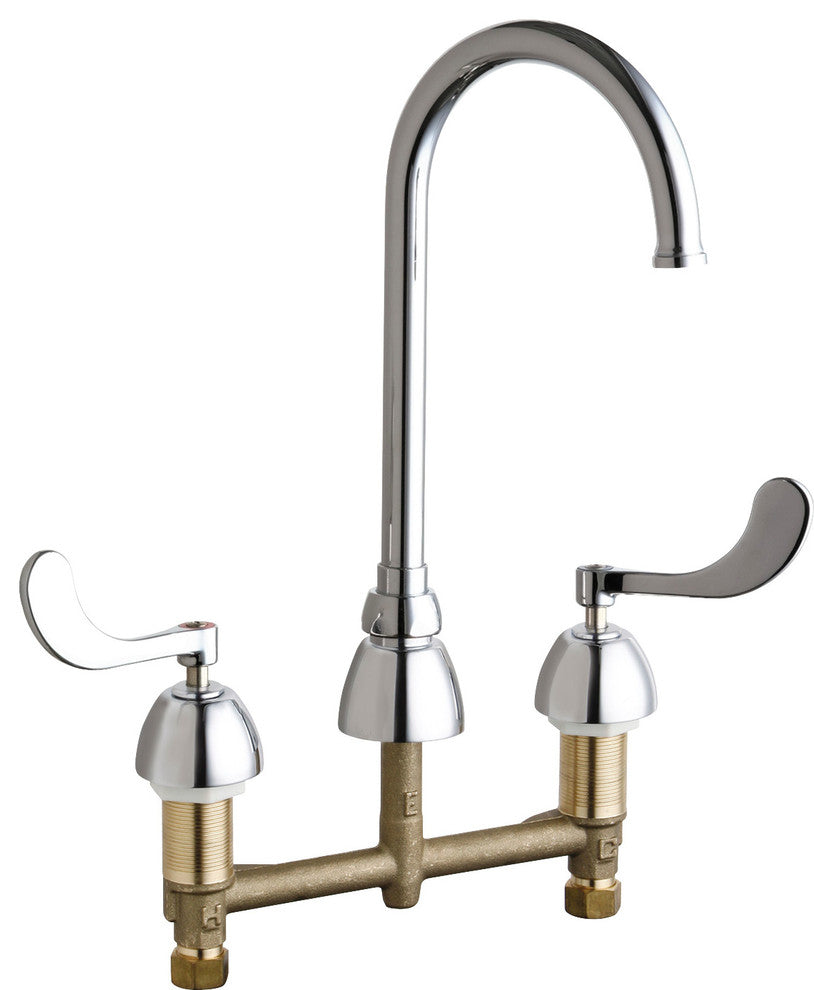 Chicago Faucets 786-GN2FCXKAB Commercial Grade High Arch Kitchen - Chr