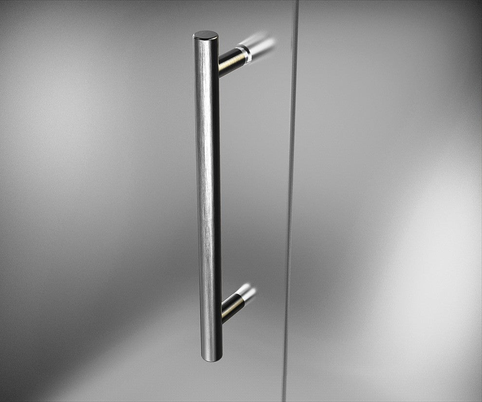 Nautis GS 47"x72" Completely Frameless Frosted Shower Door With Shelve