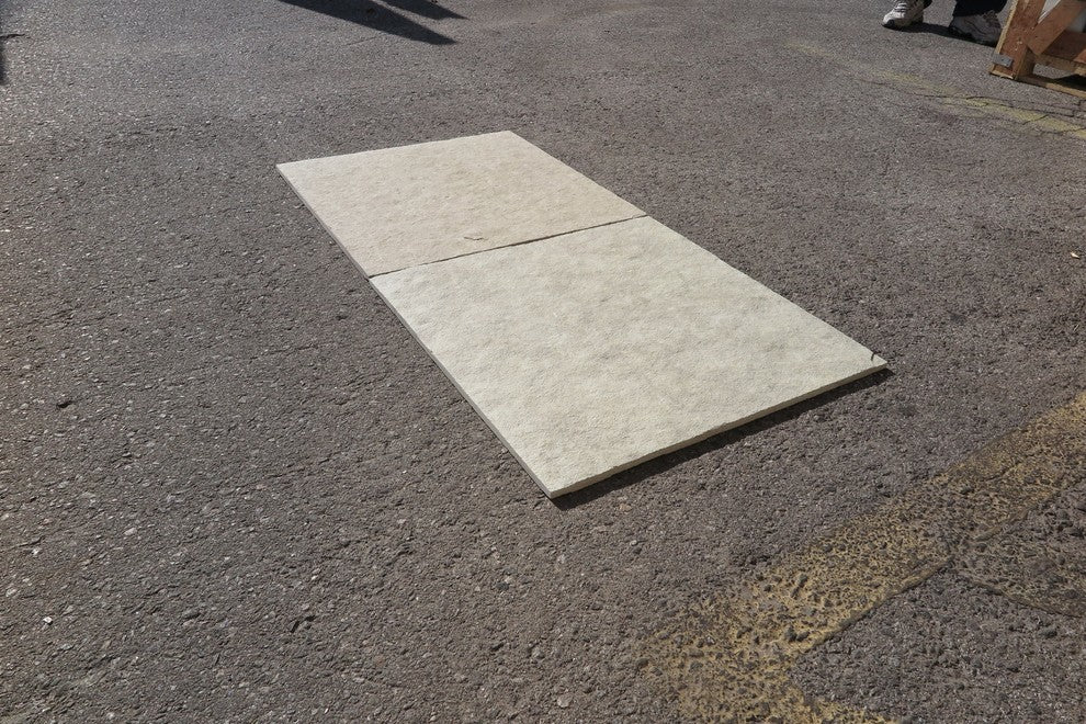 French Vanilla Limestone Tiles Natural Cleft Face Gauged Back Finish