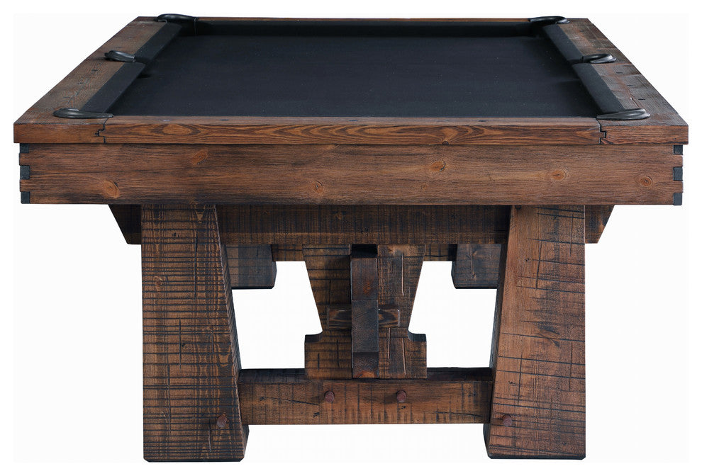 Bull Run 8' Slate Pool Table w/ Optional Dining Top, Bull Run Pool Tab