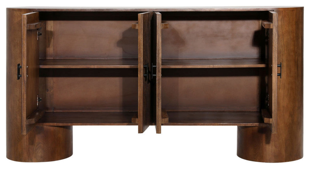 Oval Rounded Chestnut Sideboard