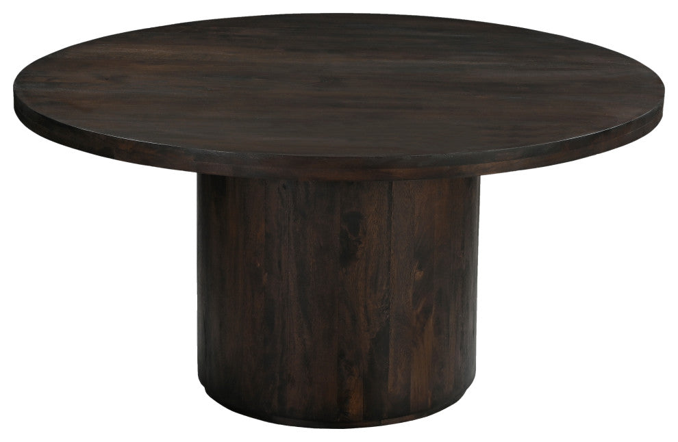Flagstaff 60" Round Dining Table, Barista Brown