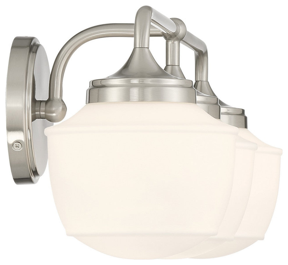 Minka Lavery Cornwell 3 Light Bathroom Vanity, Brushed Nickel