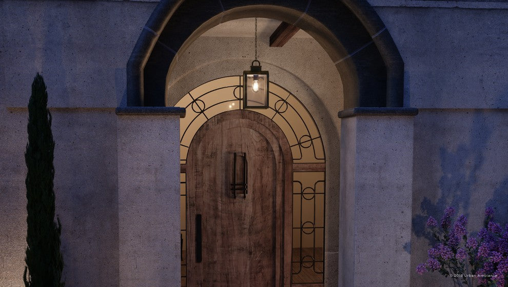 Luxury Art Deco Outdoor Pendant Light, Chesterfield Series, Oil Rubbed