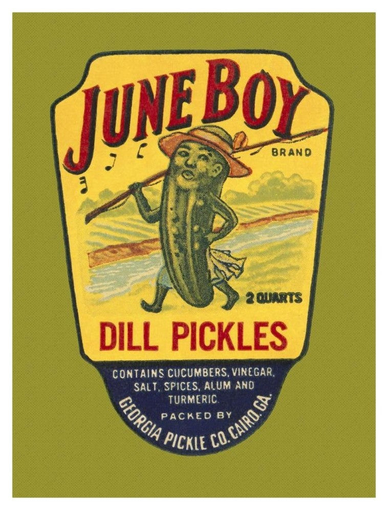 "june Boy Dill Pickles" Digital Paper Print By Retrolabel 35"x46"