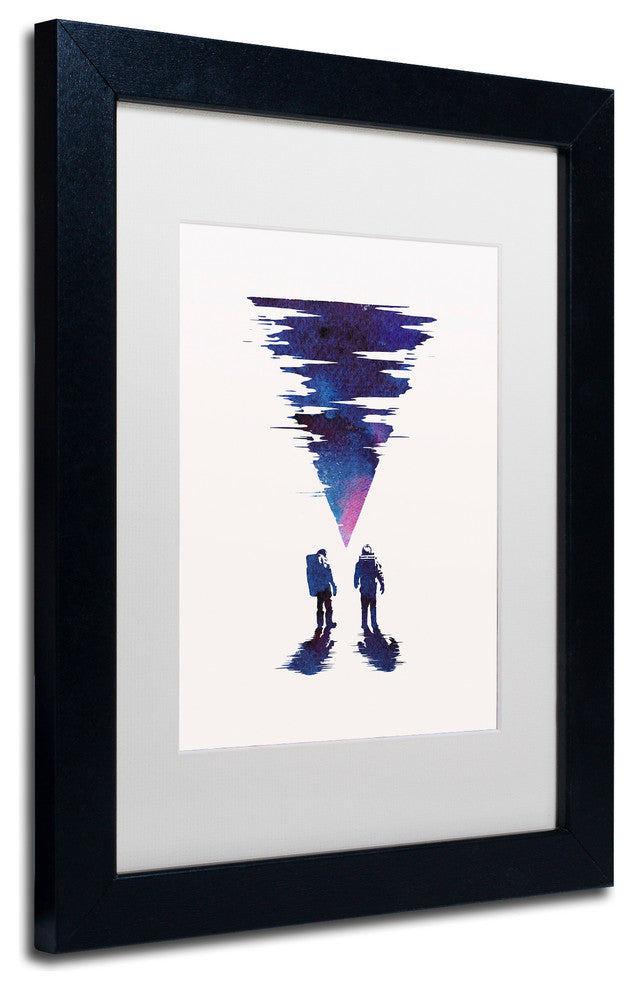 Robert Farkas 'The Thing' Art, Black Frame, White Mat, 14x11