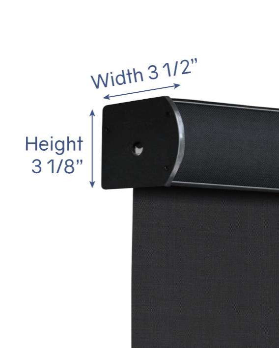 Linen Avenue Custom Cordless Cassette 5% Solar Roller Shade, 54Wx78H B