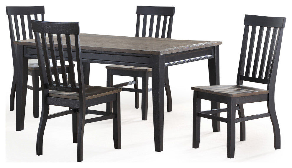 Raven Noir 5-piece Dining Set