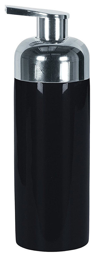 Porcelain Bathroom Accessories, Pur Shiny, Black, Soap Dispenser
