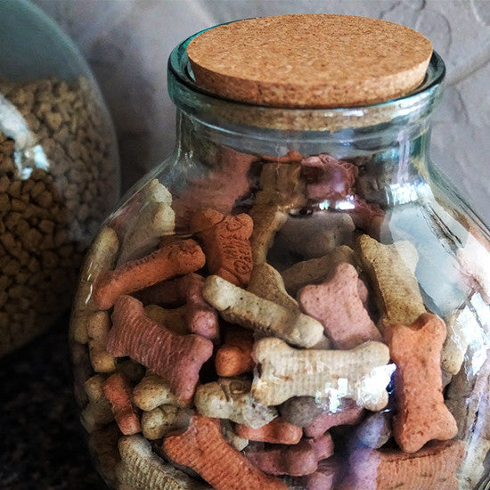 169oz Sphere Recycled Glass Jar With Cork
