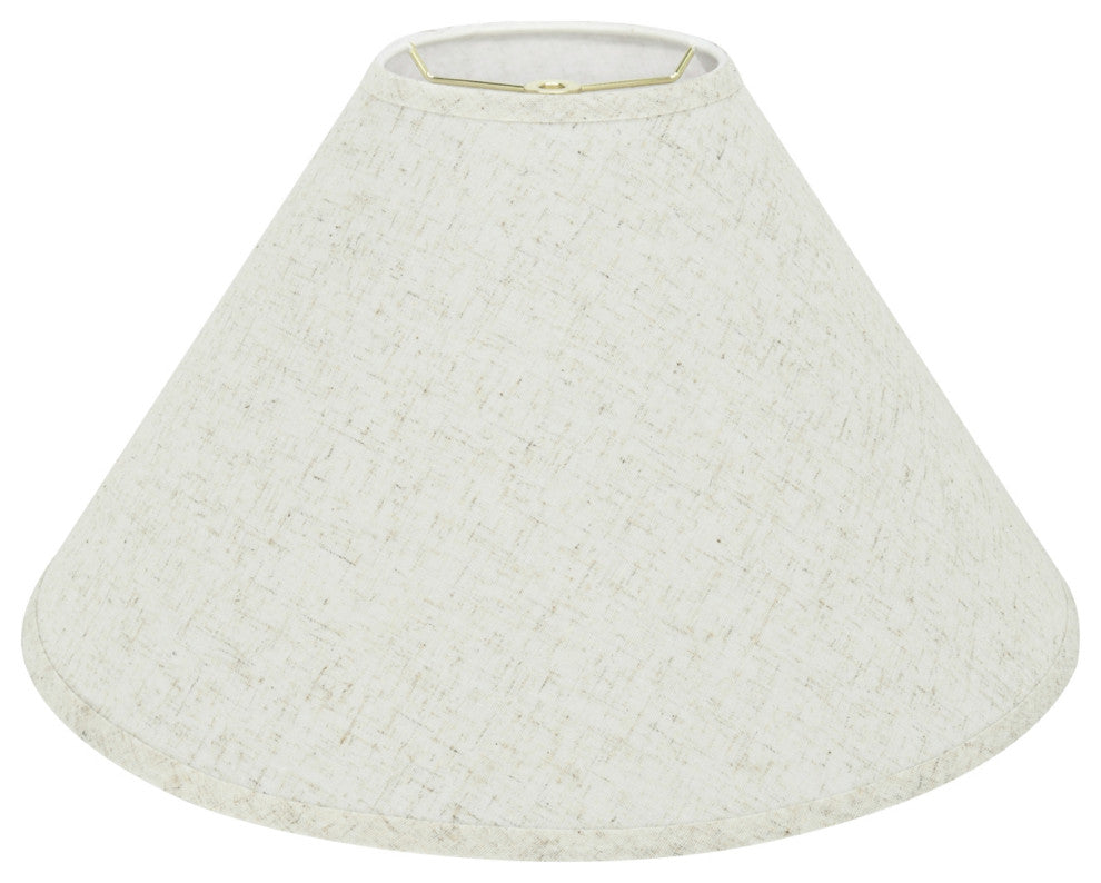 32202 Hardback Empire Shaped Spider Lamp Shade, Flaxen, 19" wide, 6"x1
