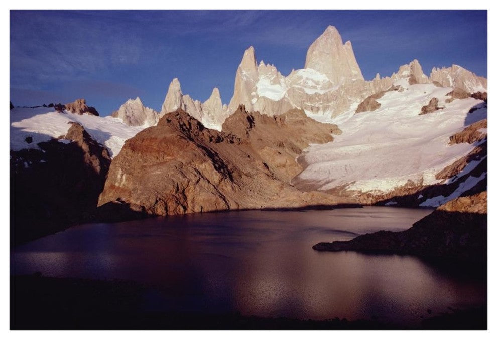 Fitzroy Massif With Sunrise Glow On Granite Spires Los Glaciares Np