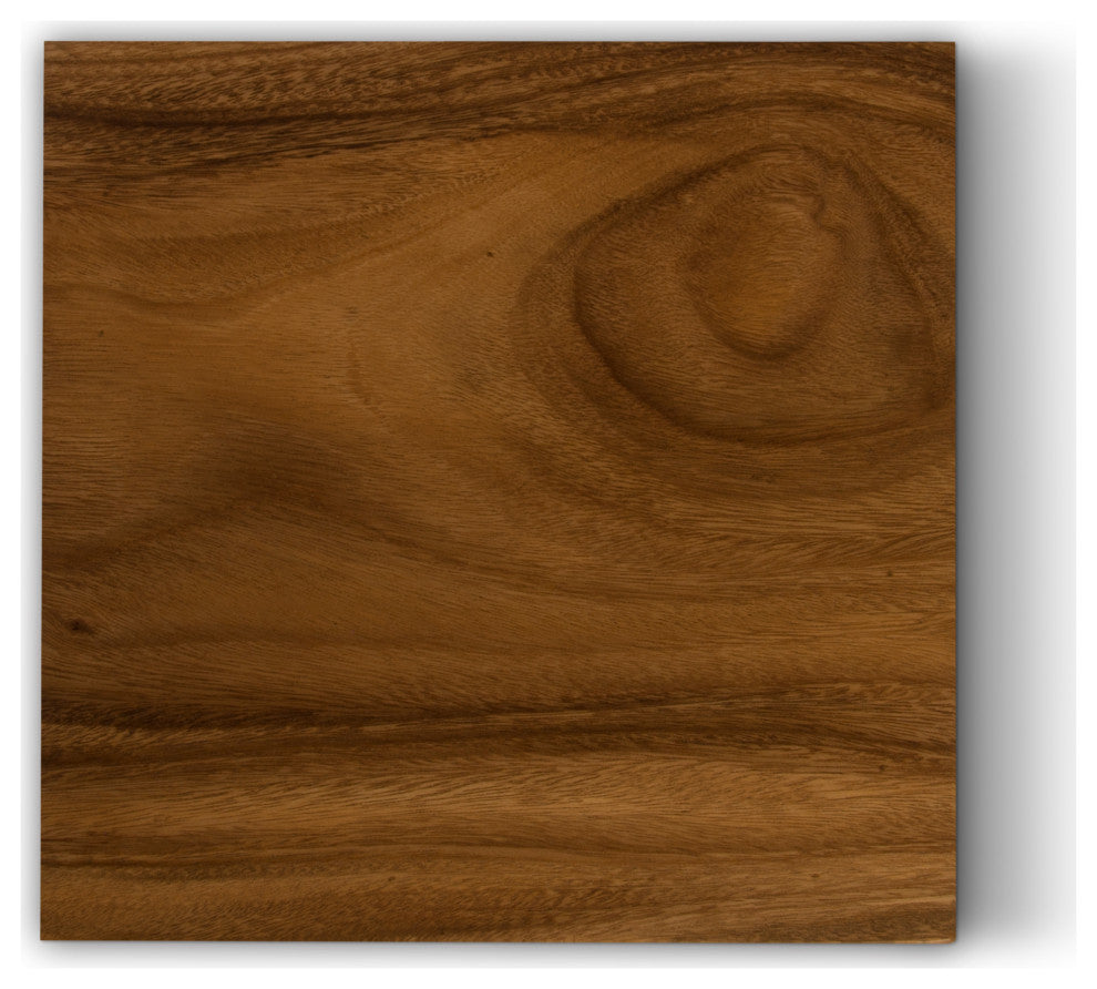Origins Pedestal, Mitered Chamcha Wood, Natural, Large
