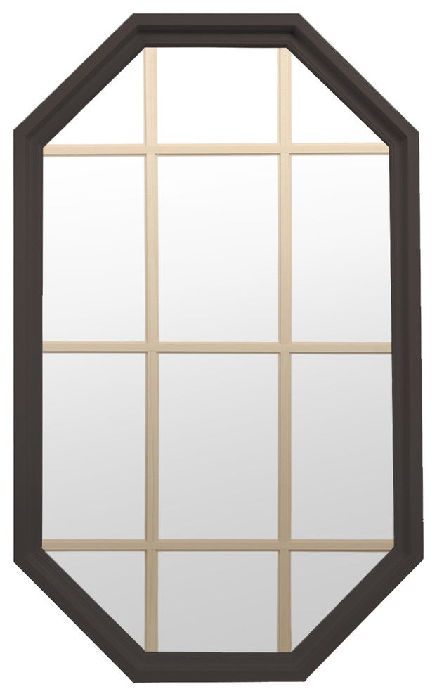 Tall Rambler 4 Season Poly Window With Grille, Bronze, Low-E Insulated