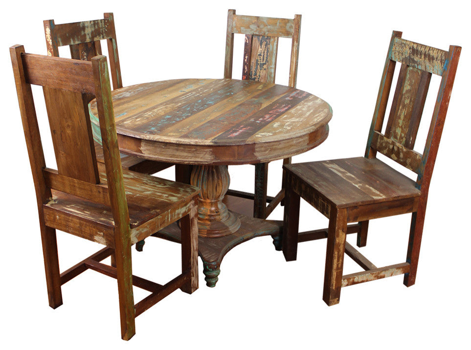 Trinidad Reclaimed Solid Wood Dining Table, 60"
