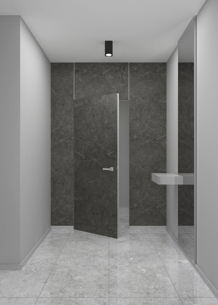 Hidden Door|0010 Pietra 32x84 LH O| Concealed Hinges | Frameless Doors