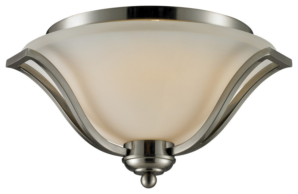 Lagoon Collection 3 Light Ceiling in Brushed Nickel Finish