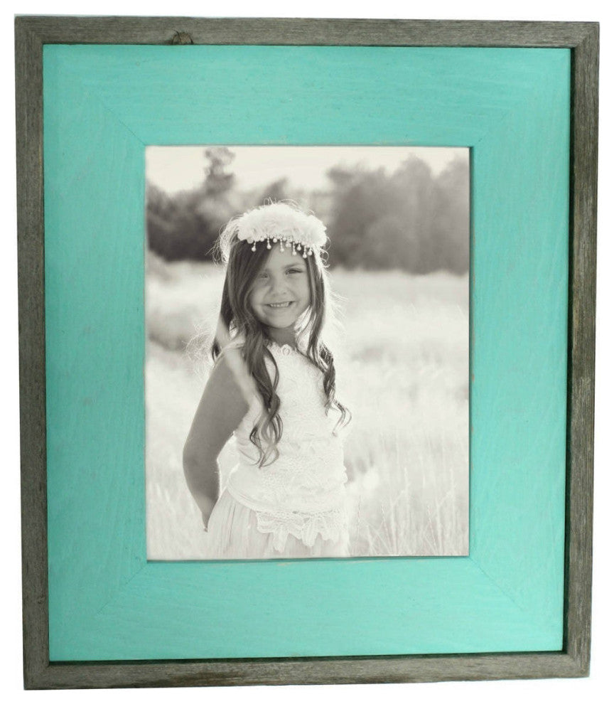 Mint Green Barnwood Picture Frame, Rustic Wood Frame, 4"x6"