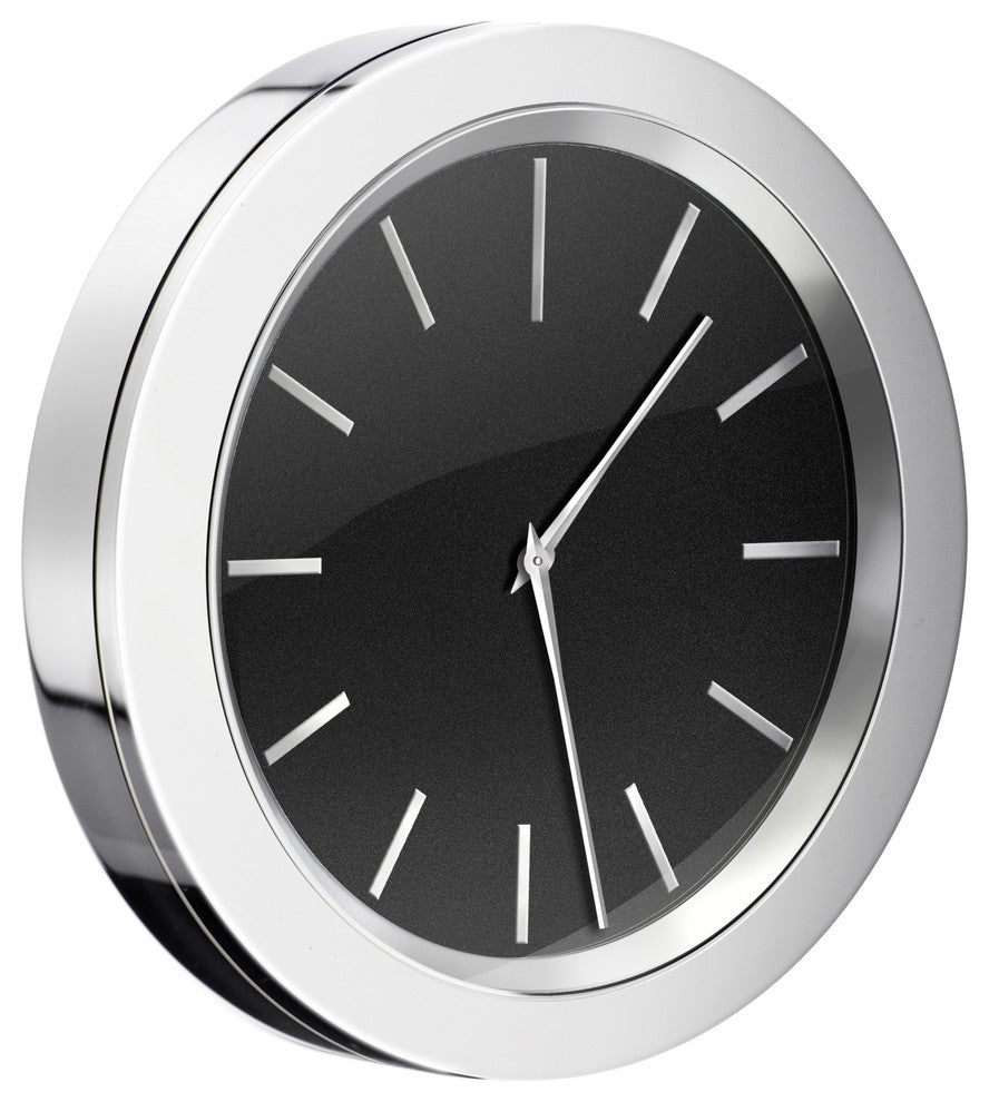 Time Clock Chrome/Black