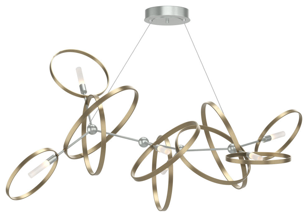 Celesse Pendant 6 Light, Vintage Platinum