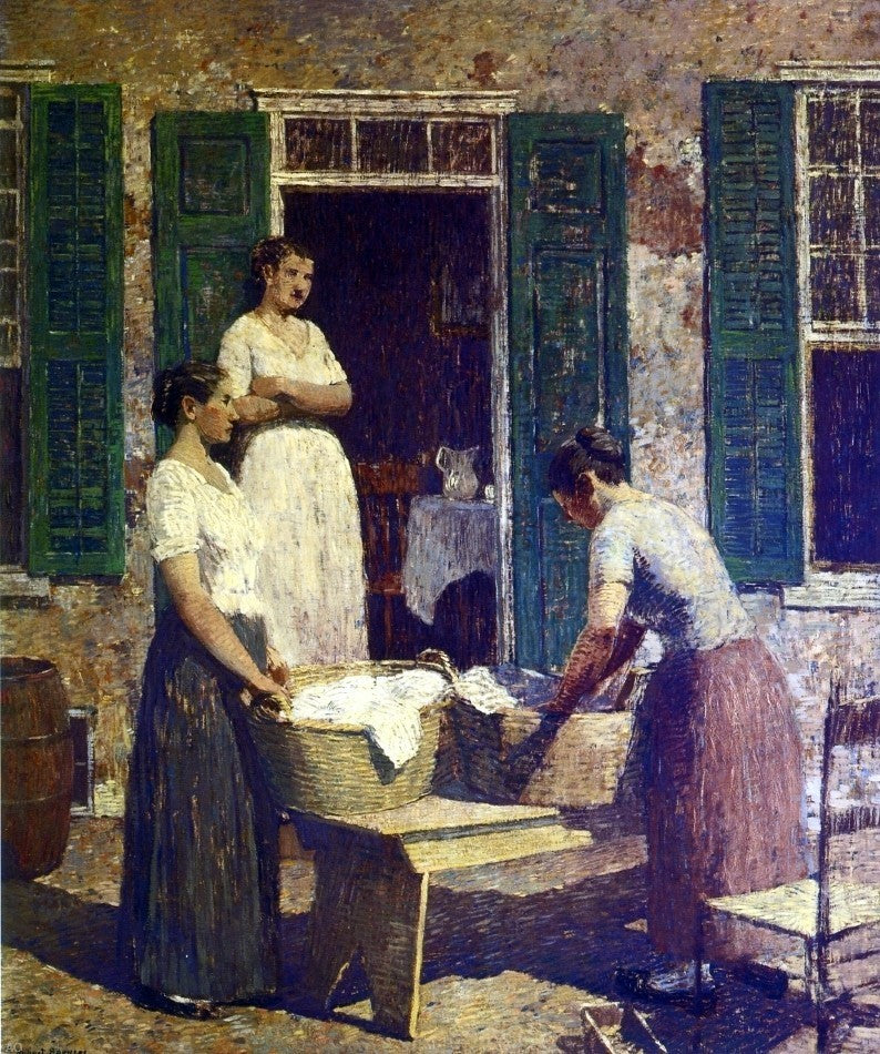 Robert Spencer Washday, 20"x25" Wall Decal
