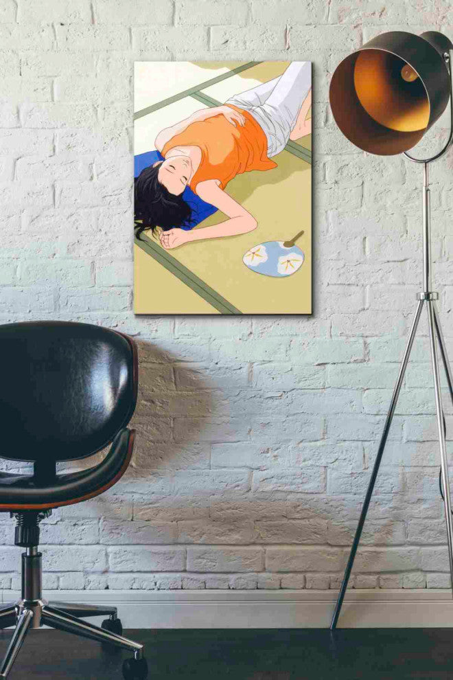 Epic Graffiti 'Sleeping Woman' by Sai Tamiya, Giclee Canvas Wall Art,