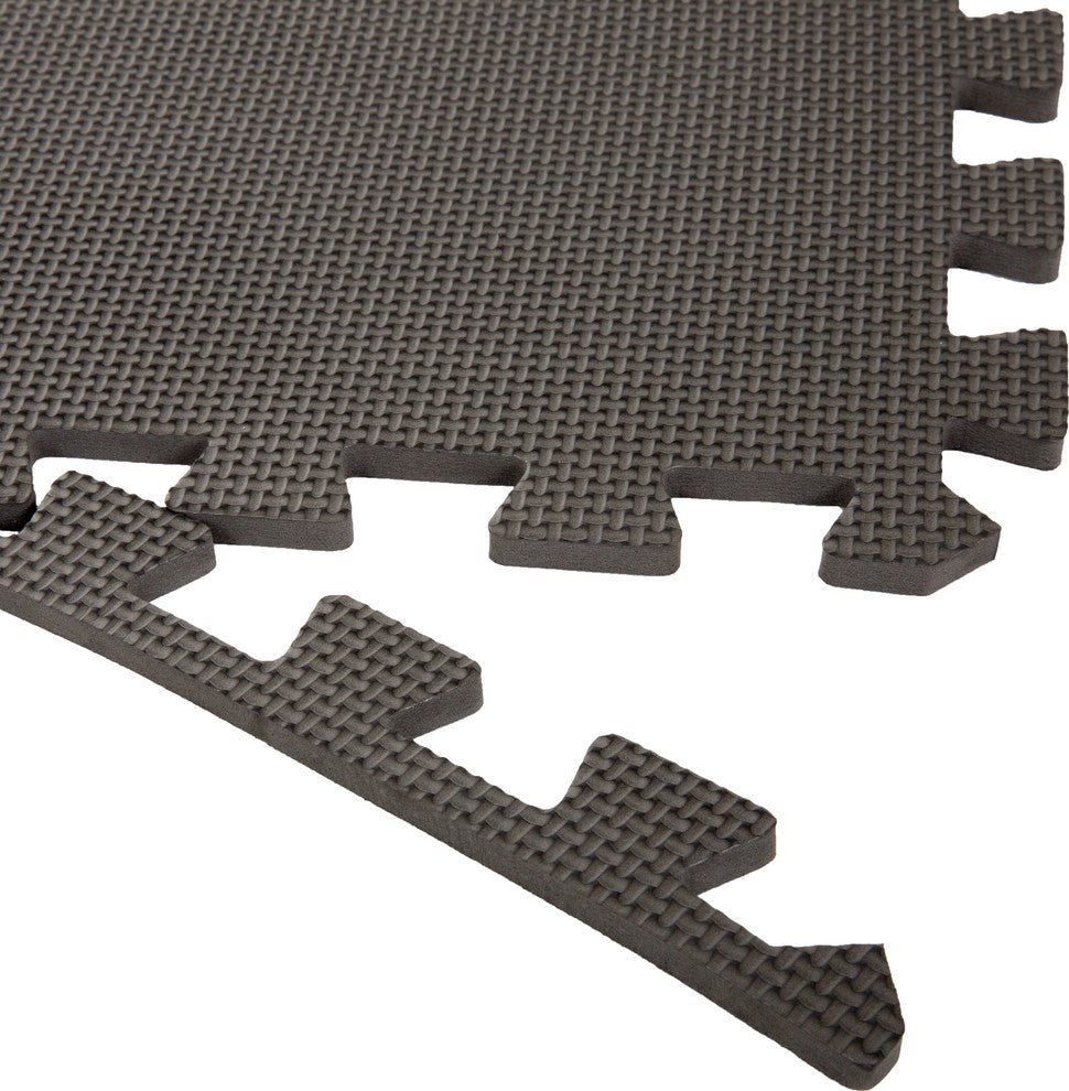 Stalwart Interlocking EVA Foam Floor Mats Gray 24x24x0.375, Set of 6