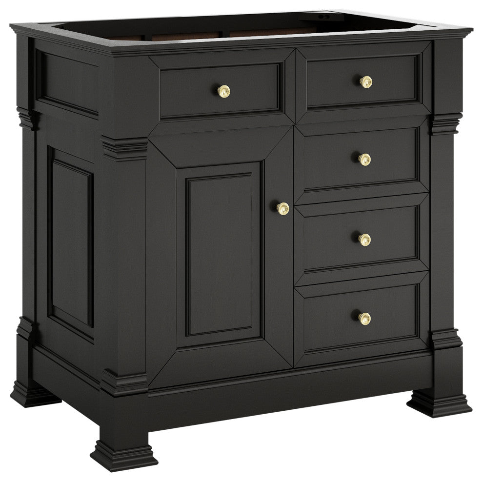 Brookfield 36" Single Vanity, Vanity Base, No Top