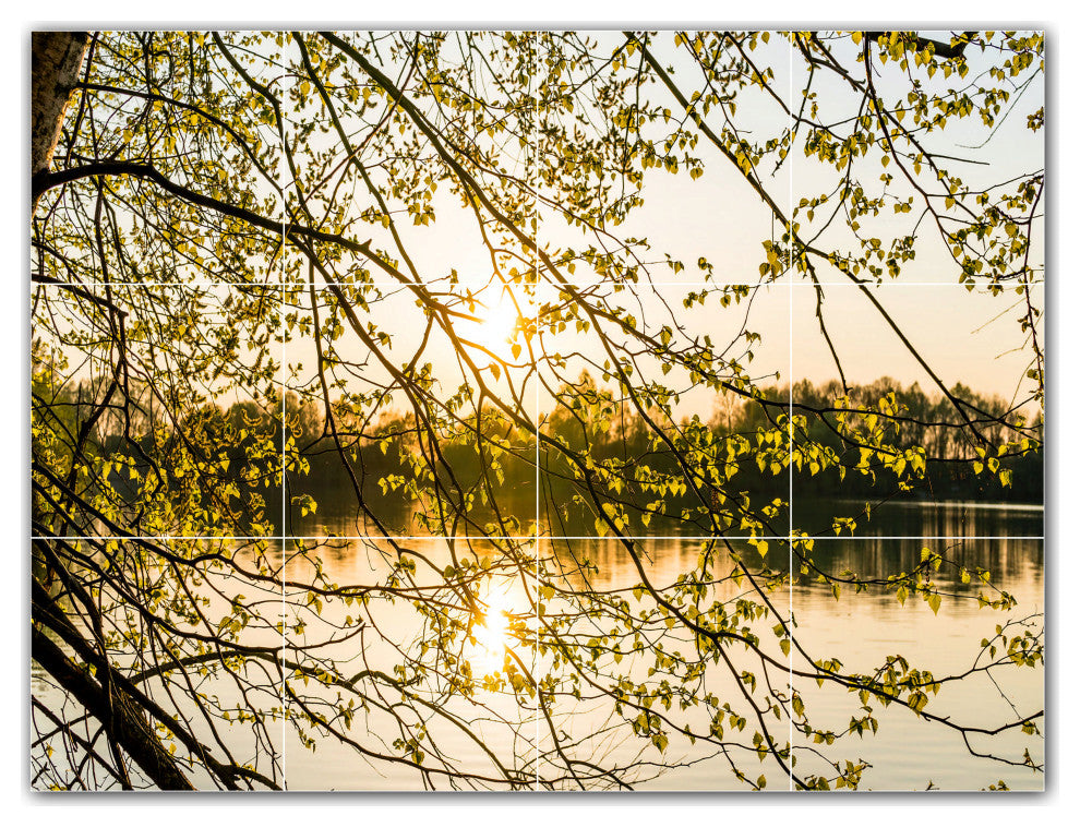 Spring Ceramic Tile Wall Mural HZ500951-43M. 24" x 18"
