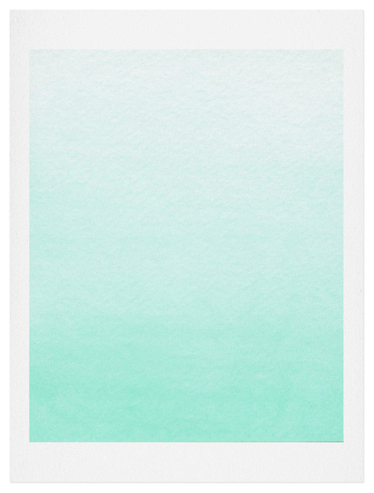 Deny Designs Social Proper Mint Ombre Art Print