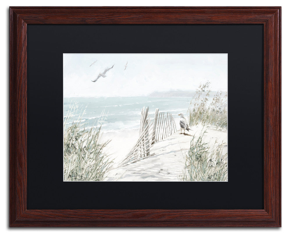 The Macneil Studio 'Coastal Dunes' Art, Wood Frame, Black Mat, 20x16
