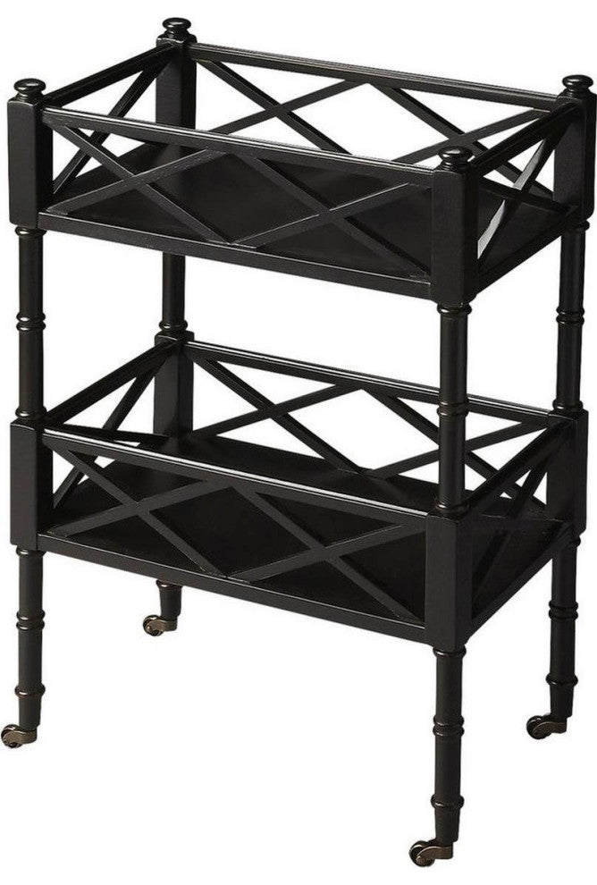 Versatile Foster Bar Cart, Black Licorice