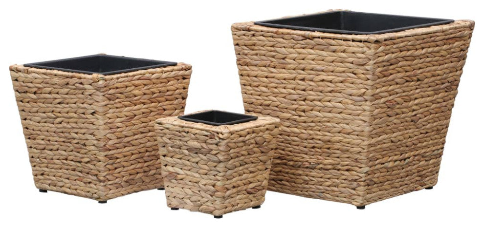 vidaXL Raised Beds 3 Pcs Planter Flower Box Pot Plant Stand Water Hyac