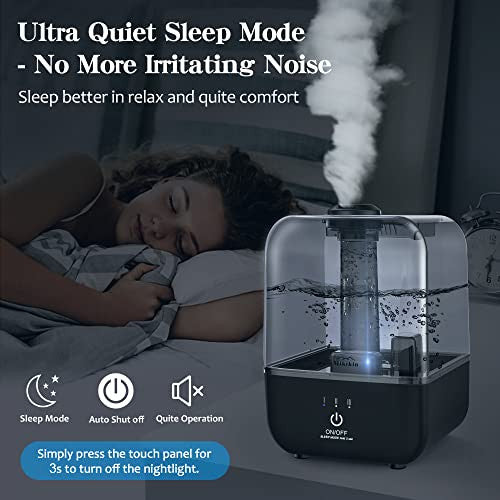 Cool Mist Humidifiers for Bedroom, Ultrasonic Air Humidifiers for Larg