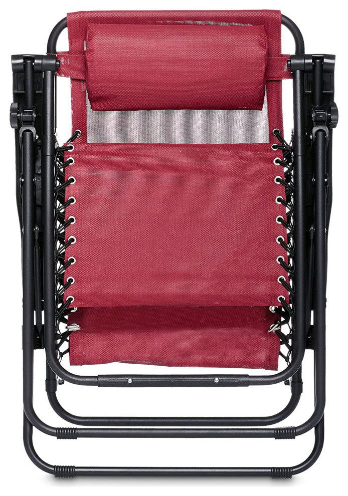 Outdoor Textilene Adjustable Zero Gravity Folding Reclining Lounge Cha