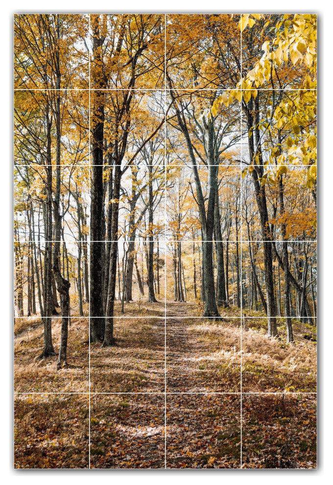 Trees Ceramic Tile Wall Mural HZ501004-46L. 32" x 48"